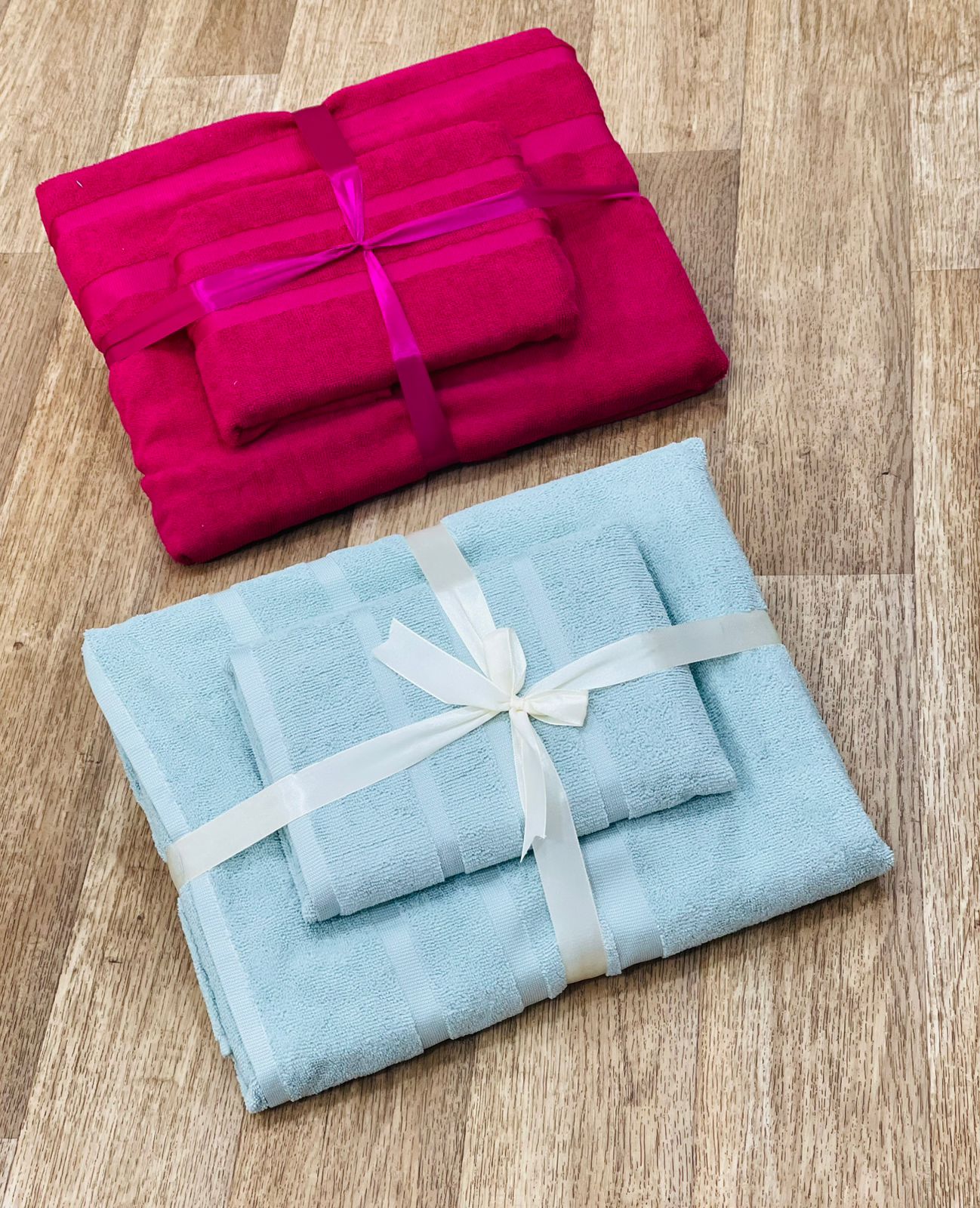 PACK 4 serviettes de bain( pm*2+gm*2) اللون مدموج – QPR